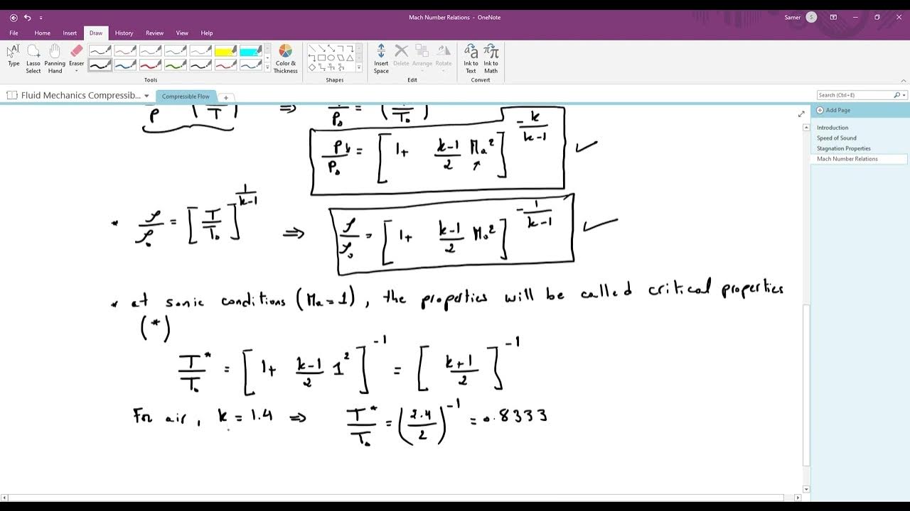 1-4 Mach Number Relations | Compressible Flow Fundamentals: High-Speed ...