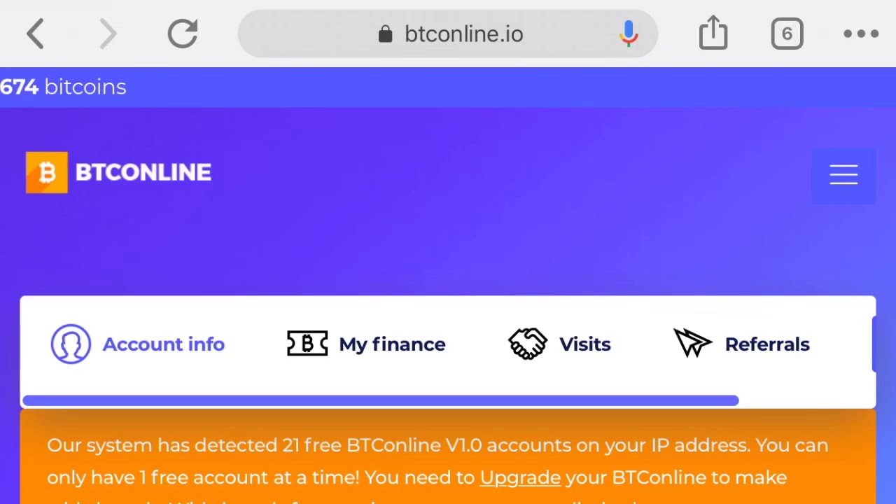 BTConline.io Not paying without investment. 2 - YouTube