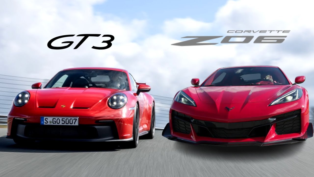 2023 Chevrolet Corvette Z06 vs Porsche 911 GT3 - YouTube