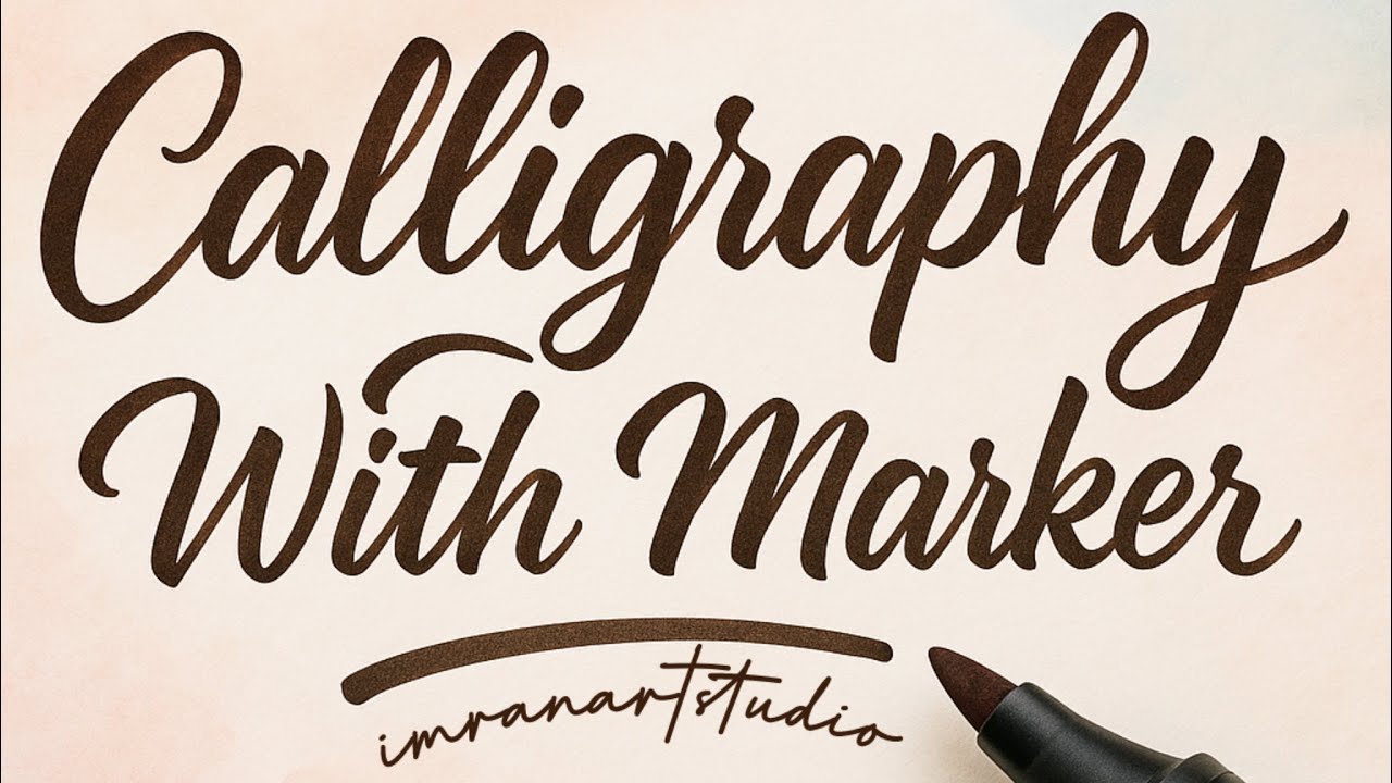 Wal-Asr | Arabic Calligraphy | Tutorial | imranartstudio - YouTube