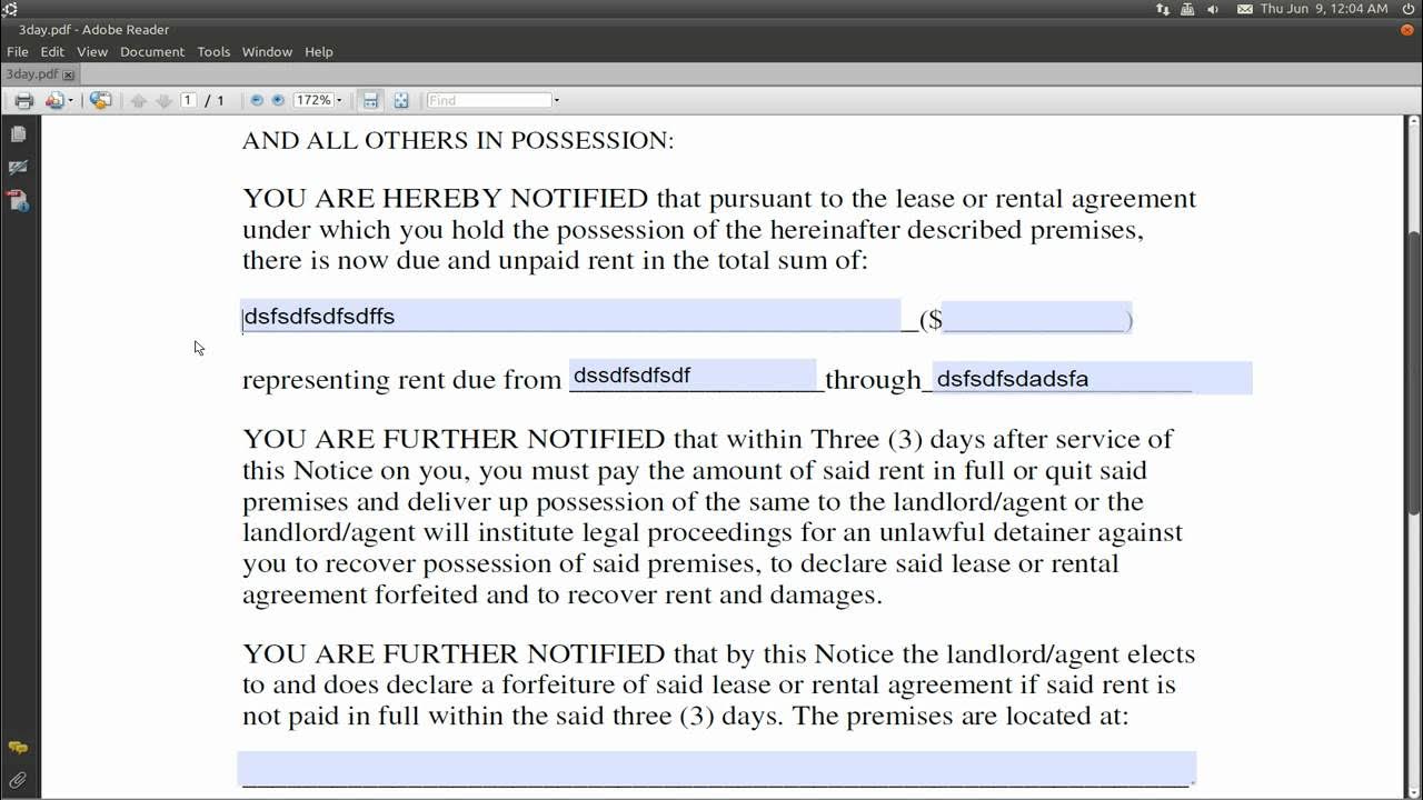 PDF Fillable Forms - Evince & Adobe Reader - Ubuntu 10.10 - YouTube