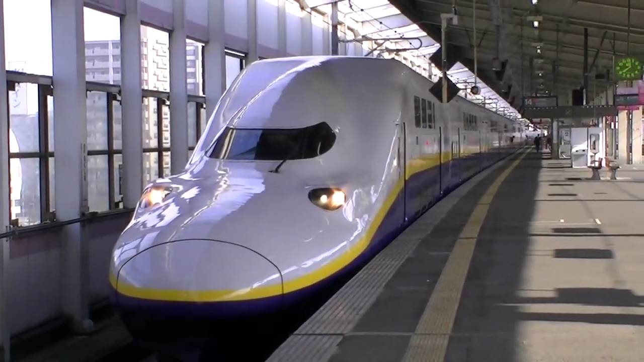 新幹線E4系＋E3系『やまびこ・つばさ102号』 〜福島駅を出発〜 - YouTube