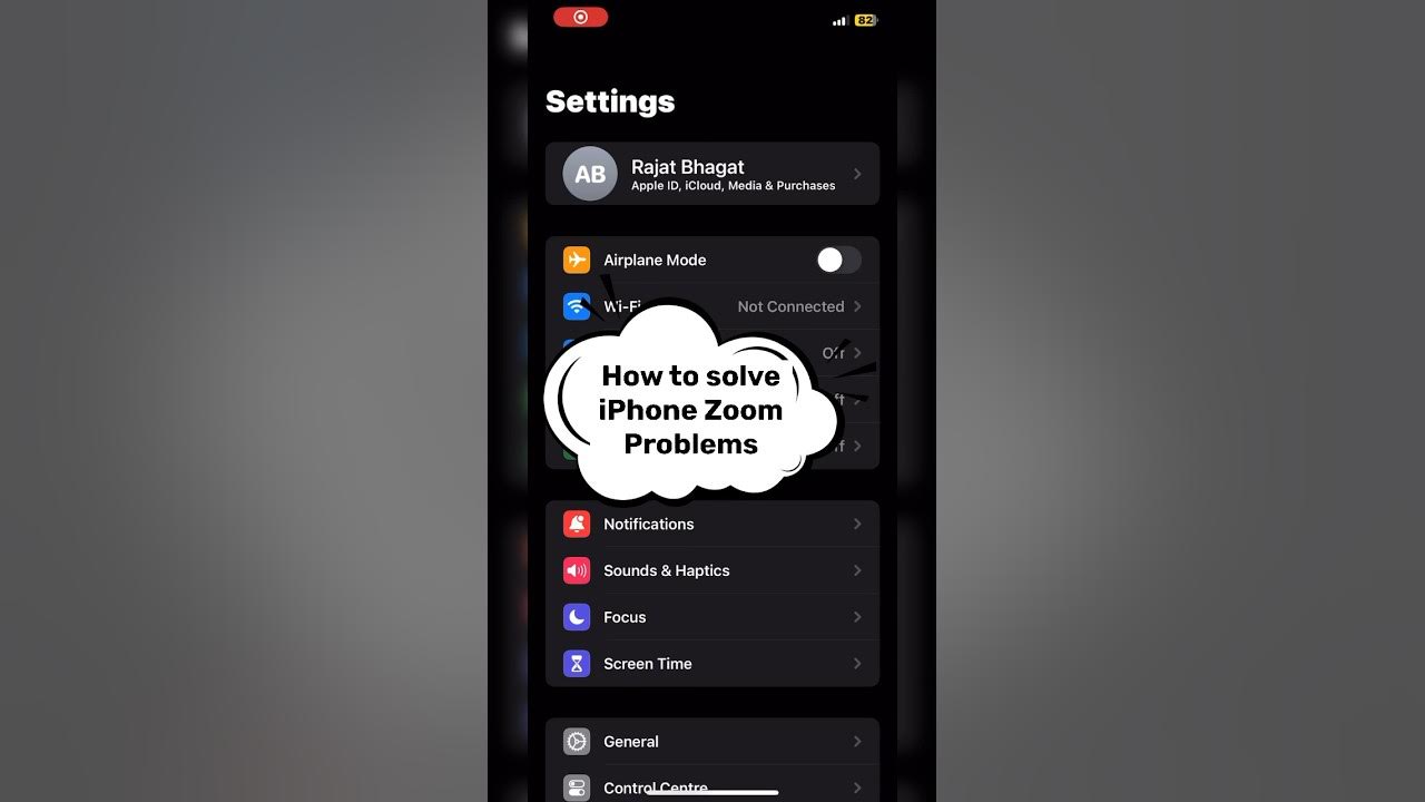 How to Fix iPhone Stuck in Zoom Mode/ iPhone in Zoom Setting #iphone - YouTube