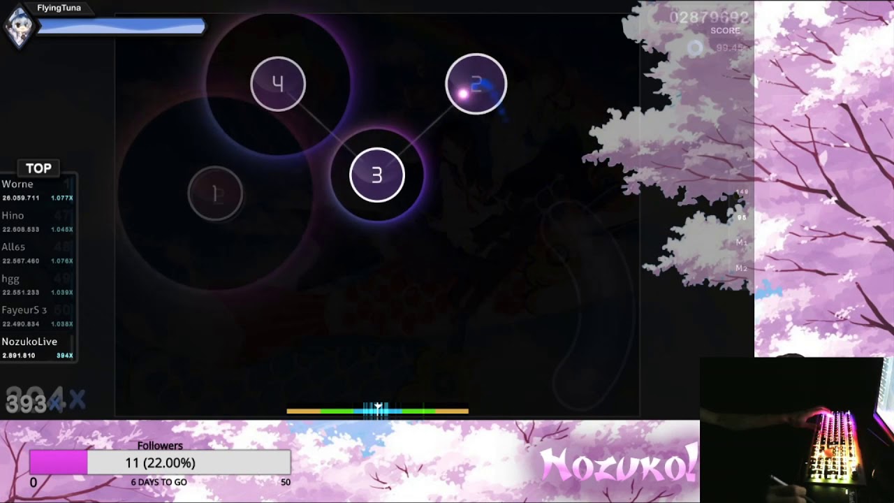 Osu! Yume Chizu with Hand Cam (Epic reaction) - YouTube