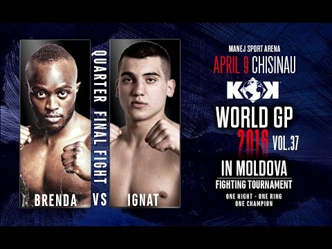 Quarter final fight Aurel Ignat vs Kevin Brenda on KOK WGP Middleweight ...