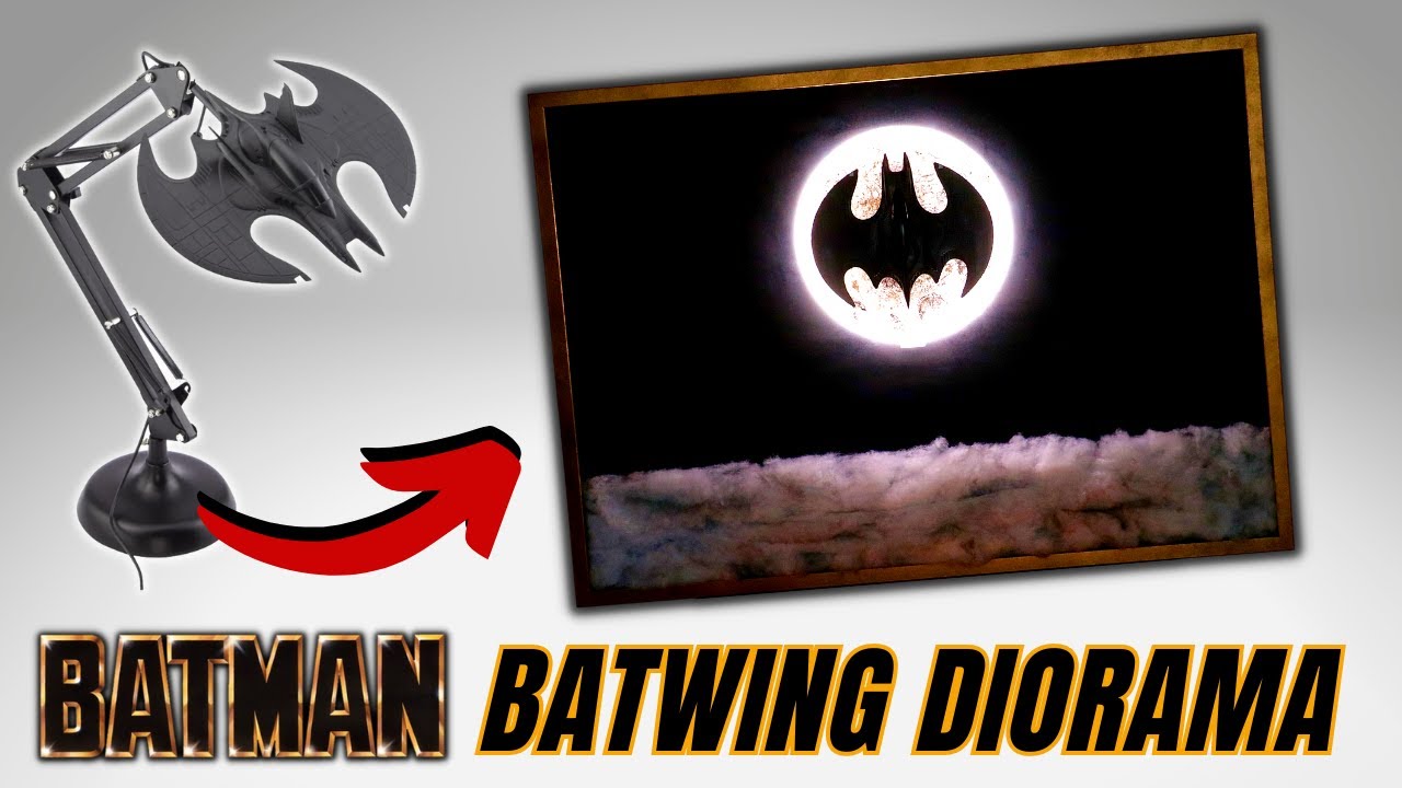 Turning a Batman Batwing Desk Lamp into a Dynamic Diorama - YouTube