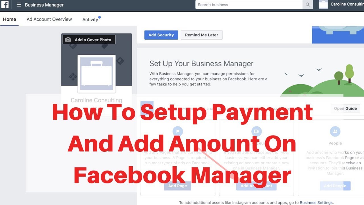 How To Setup Payment And Add Amount On Facebook Manager - YouTube