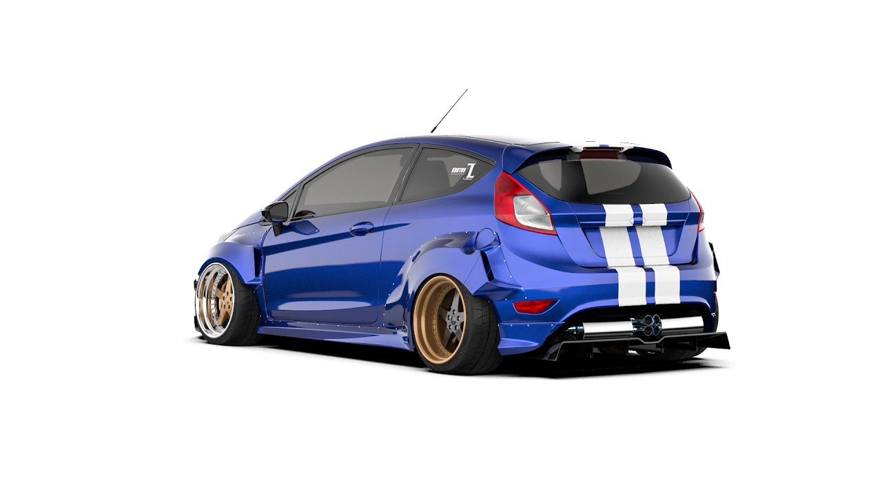Ford Fiesta ST Mk7 3-doors. Widebody kit. Tlibekua Design - YouTube