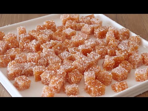 2 ŞEFTALİ VARSA BUNU DENE 😍 ÇAY KAHVE YANINA, HEMEN YAP! Lokum Tarifi
