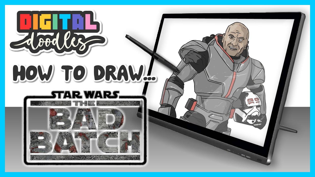 How To Draw Wrecker (Star Wars: The Bad Batch)! - Digital Doodles 68 ...