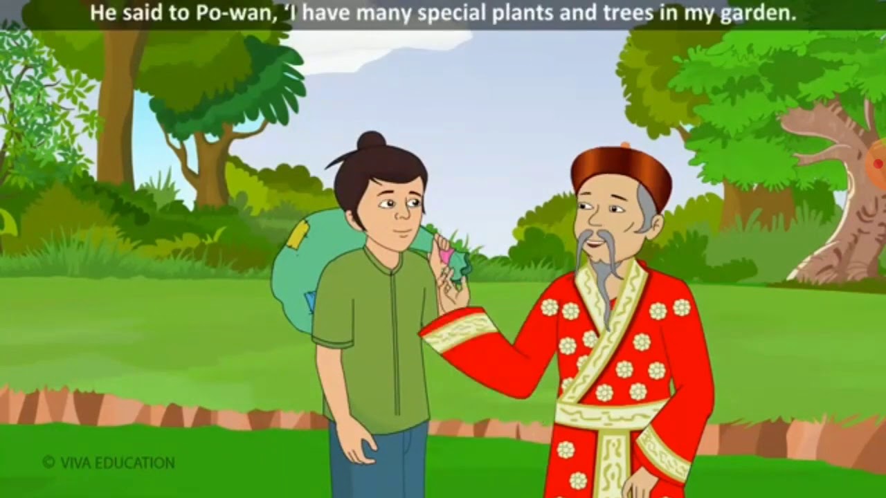 Chapter 10# Po-wan and the four questions # English literature Grade 3 ...