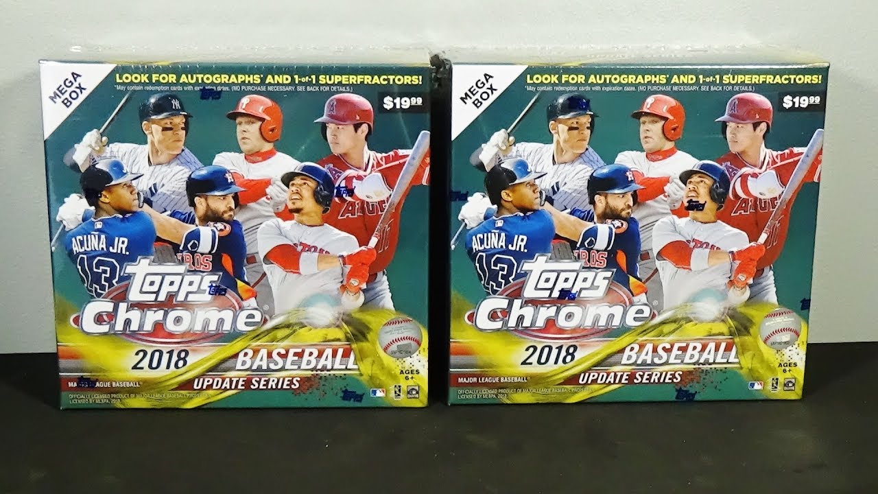 2018 Topps Chrome Update Baseball 2 Mega Box Break! Nice! - YouTube