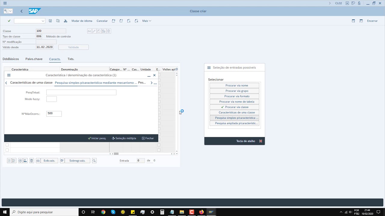10 - Módulo QM Classe Administração CL02 SAP - YouTube