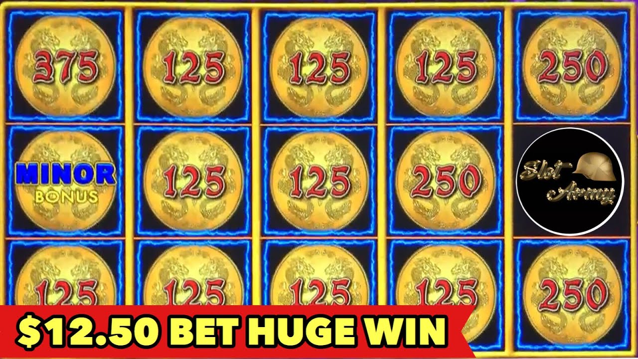 ⭐️MINOR JACKPOT HUGE WIN⭐️$12.50 LIGHTNING LINK BONUS SLOT MACHINE ...
