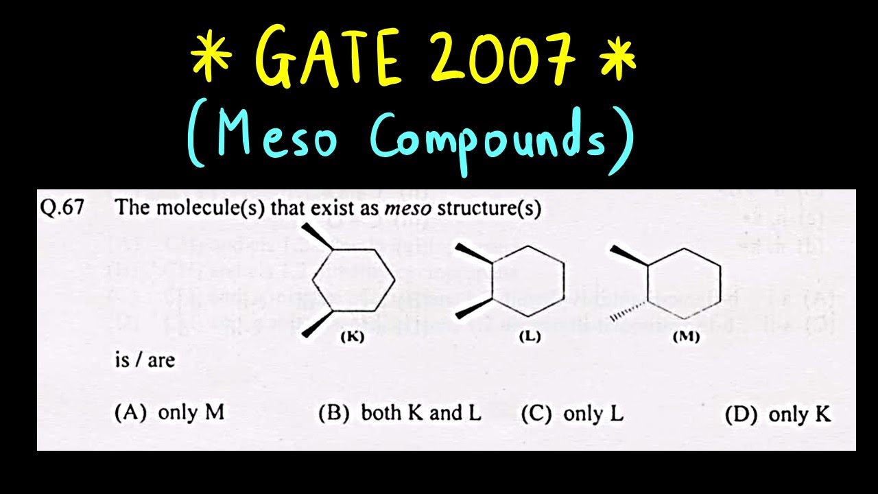 Meso Compounds - Stereochemistry | Organic Chemistry - YouTube