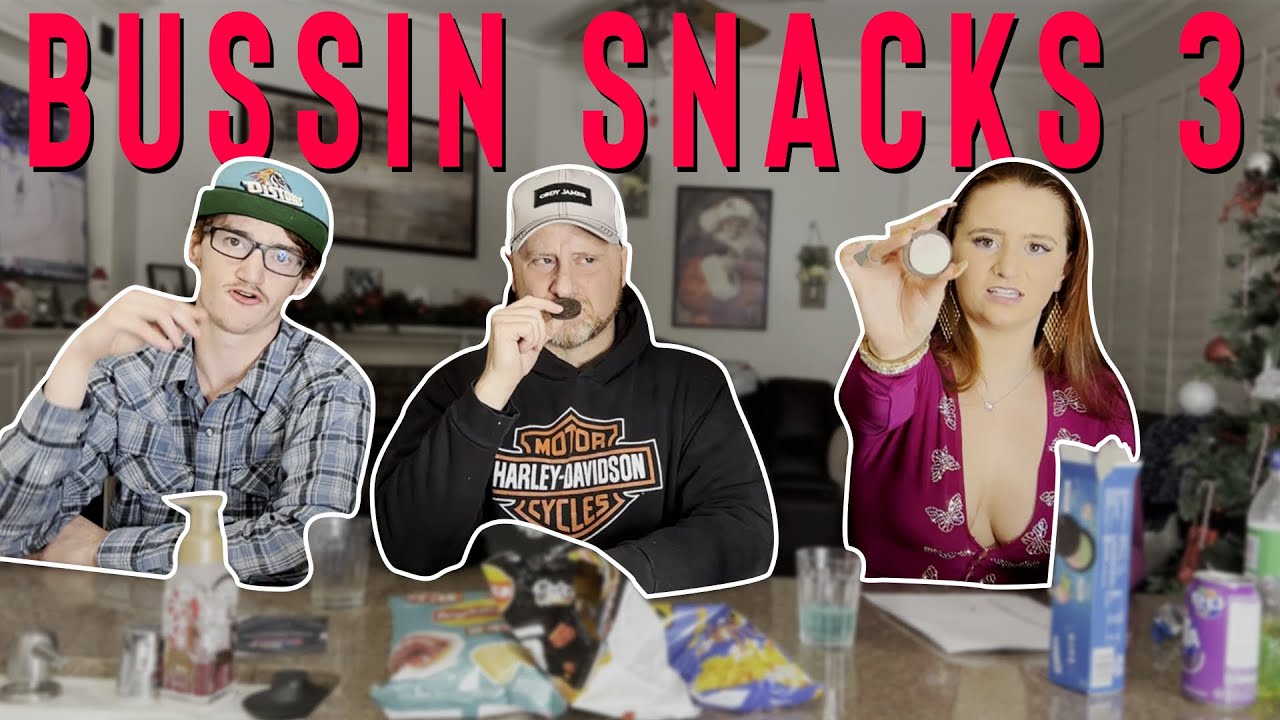 BUSSIN SNACKS WITH MY FAMILY - YouTube