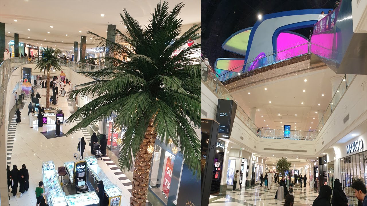Riyadh k malls takbeeron sy goonj uthy ! Othaim Mall tour in 5 minutes ...