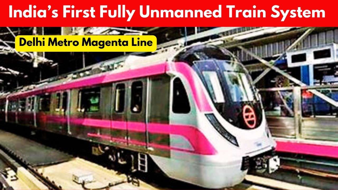 India’s First Driverless Metro Train Network | Delhi Metro | Magenta ...