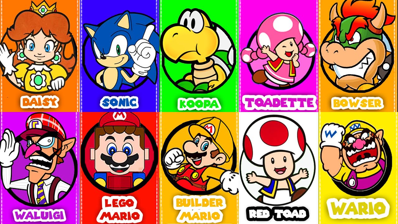 *NEW* Super Mario 3D World - All Downloadable Characters!! - YouTube