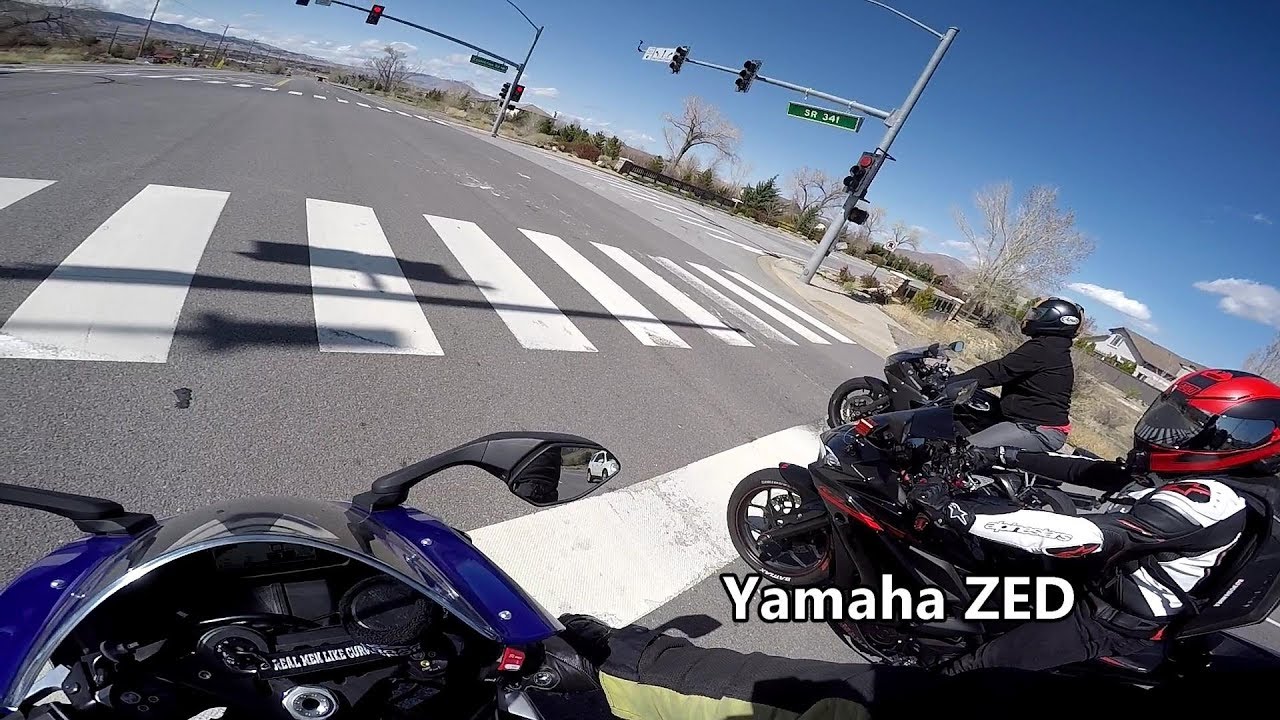 Yamaha R3 vs R6 vs R1 - YouTube