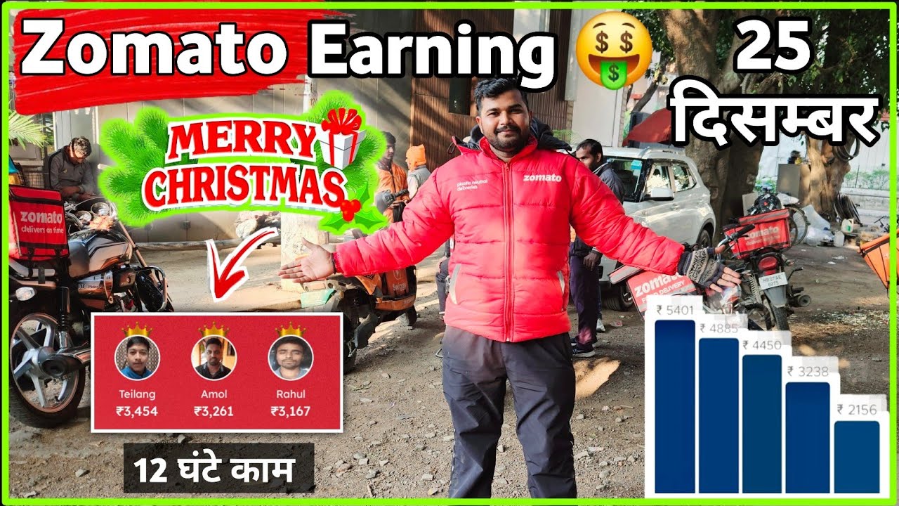 Zomato Delivery Christmas Day Earnings || Order Target || Invcentive ...