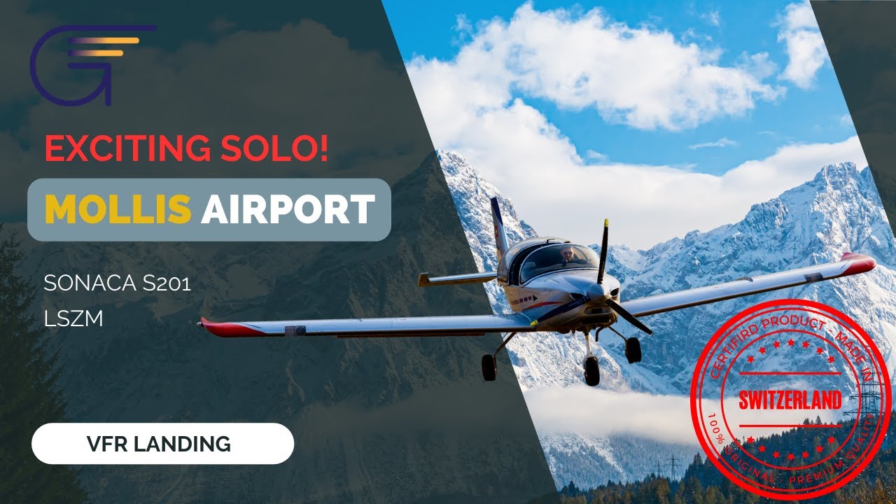 Amazing Full Solo VFR Approach Into Mollis | 4K Aviation Daily - YouTube