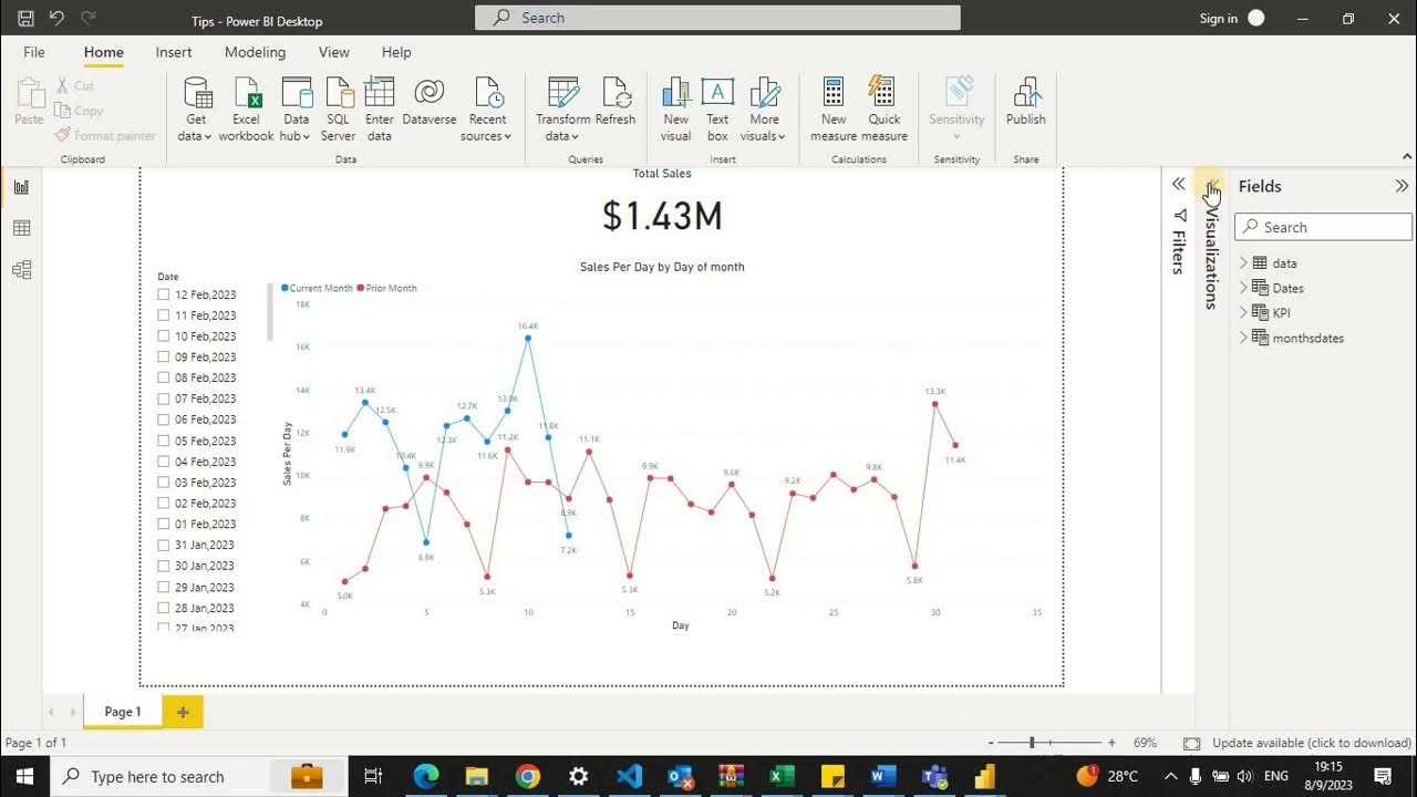 How to Adjust X-axis parameter or range - Power BI Tutorials - YouTube
