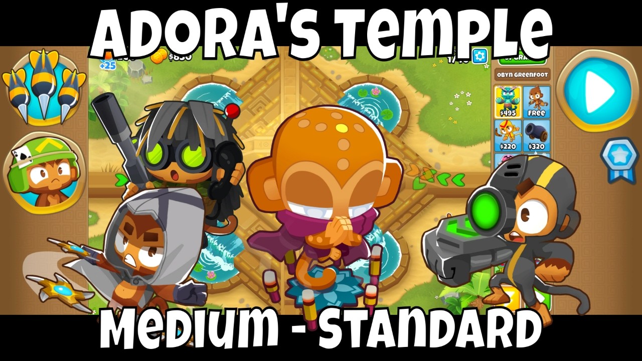 Bloons TD 6 - Adora's Temple - Medium - Standard - YouTube