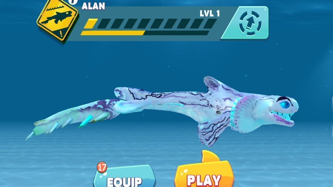 PLAY WITH THE FROZEN WORLD DESTROYER ALAN FROM Hungry Shark World IN ...