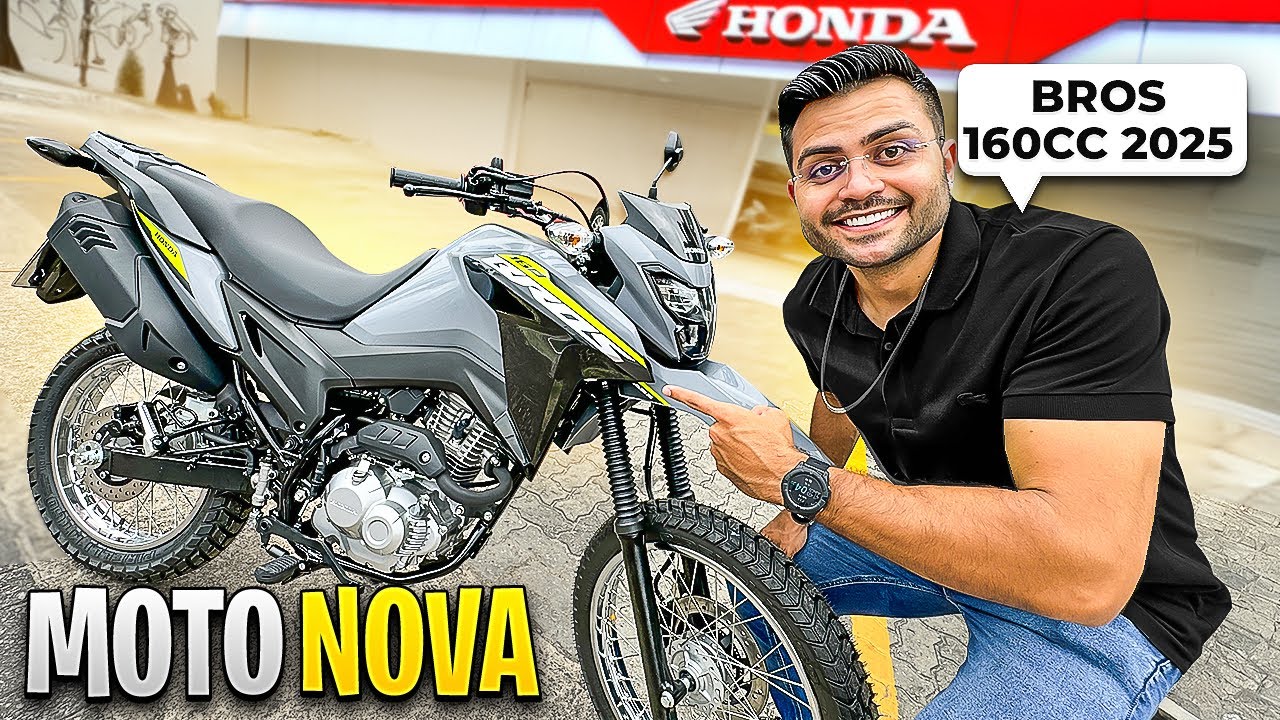 ESSA É MINHA MOTO NOVA *Bros 160 2025 ABS* - YouTube