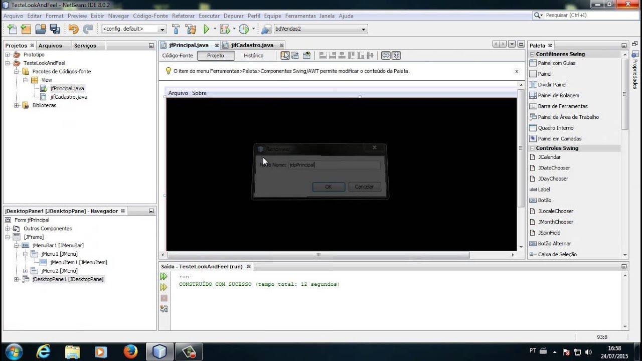 Como criar Internal Frame e utilizar Look And Feel em sua aplicação ...