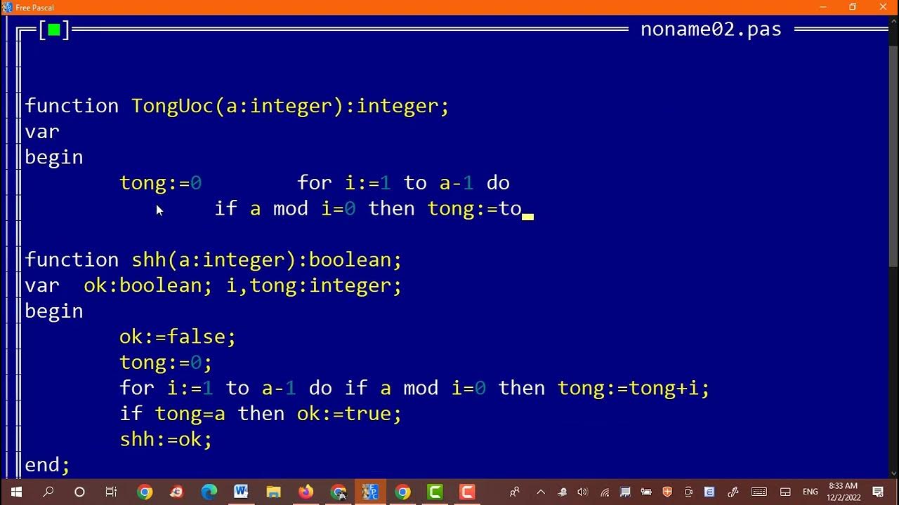 Pascal-Function-Số hoàn hảo! - YouTube