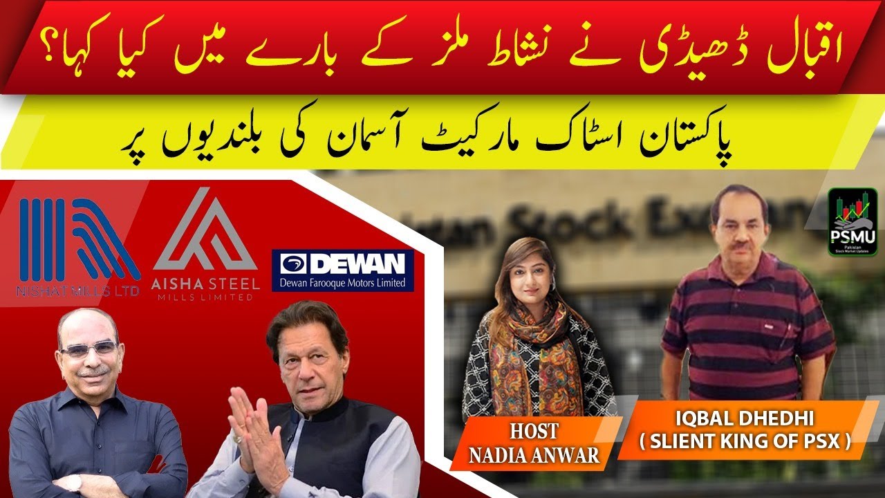 Market Session with Iqbal Dhedhi | Nishat Mill, Aisha Steel & Dewan ...