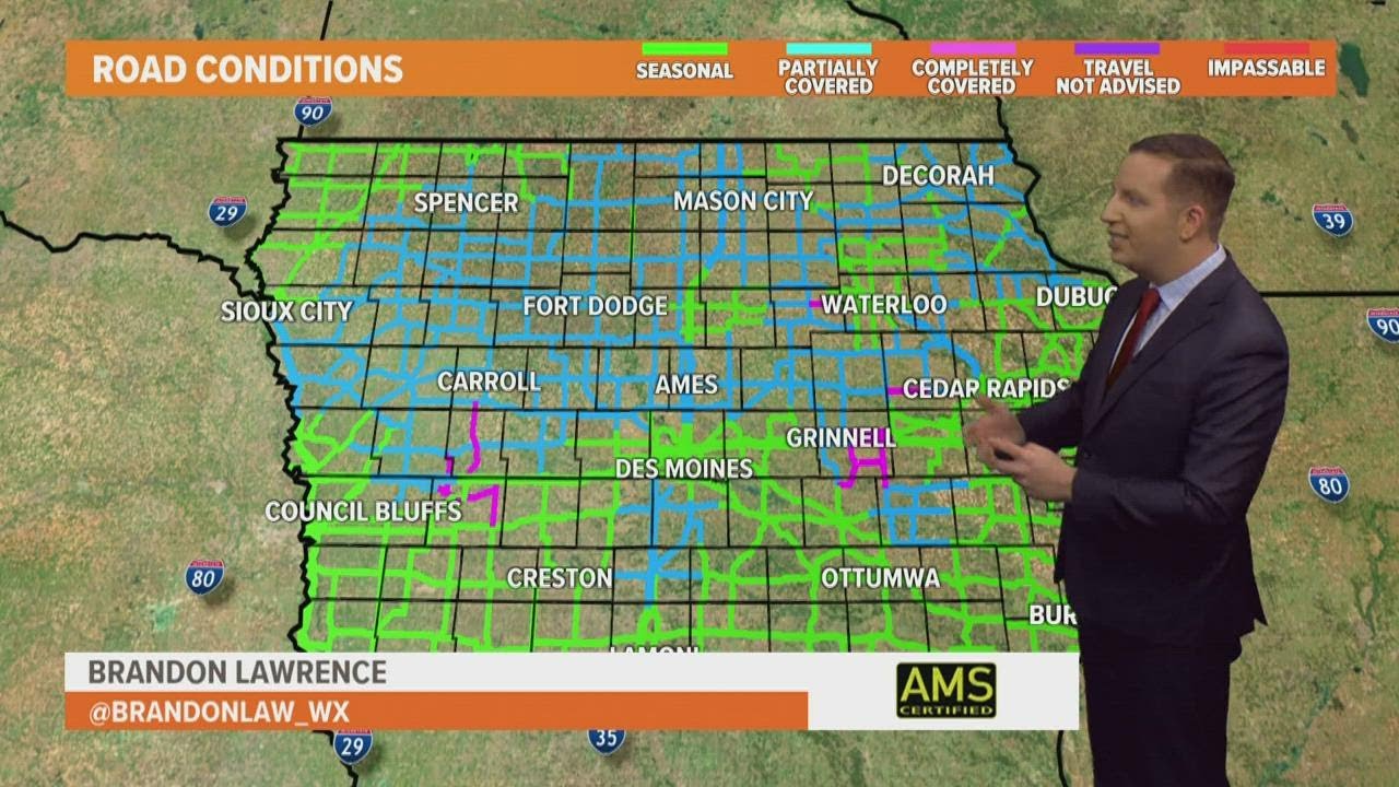 Iowa weather update: Spring snow is affecting the Thursday morning ...