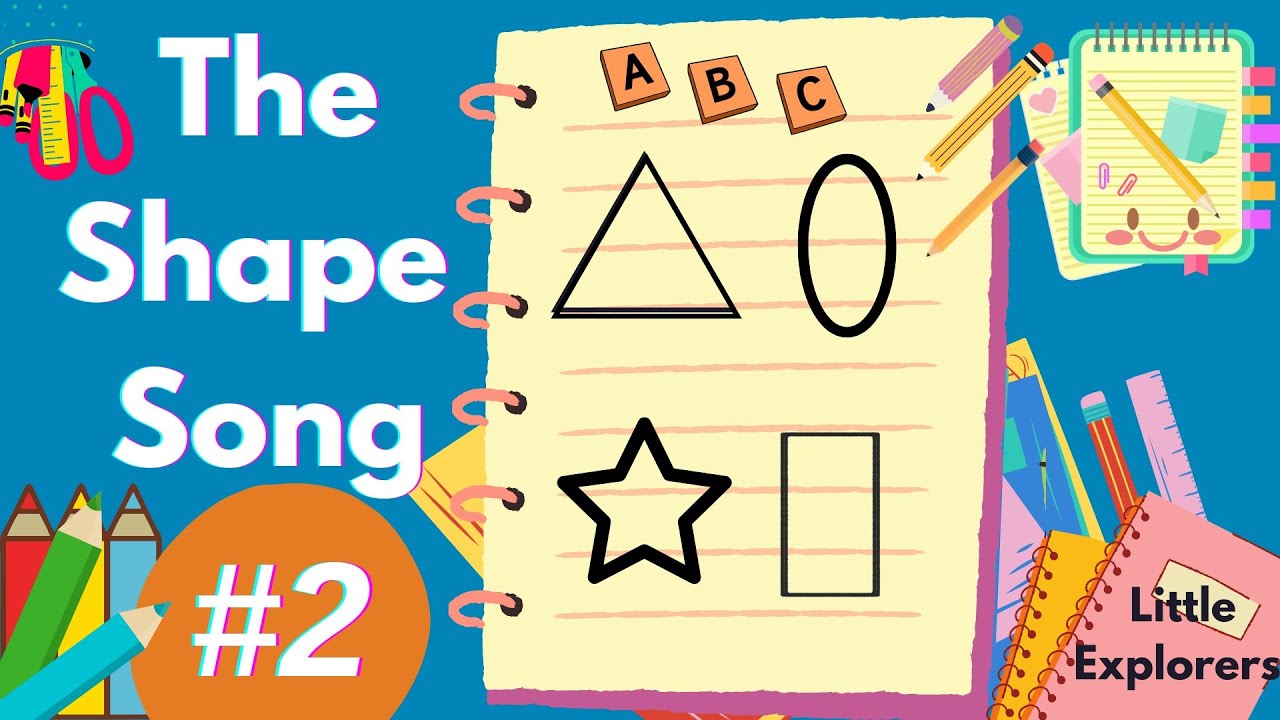 The Shapes Song #2 | Kindergarten Learning Song | Kids Poems | Little ...