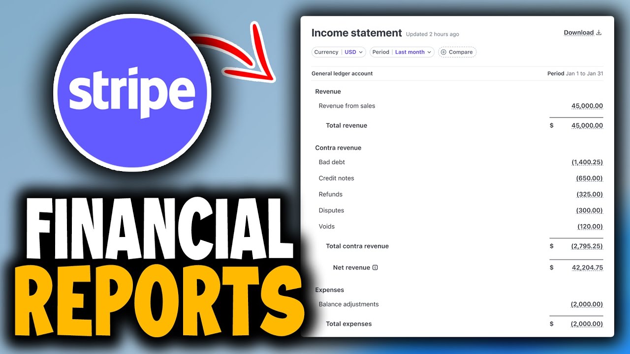 How to Create Financial Reports With Stripe - Full Guide - YouTube