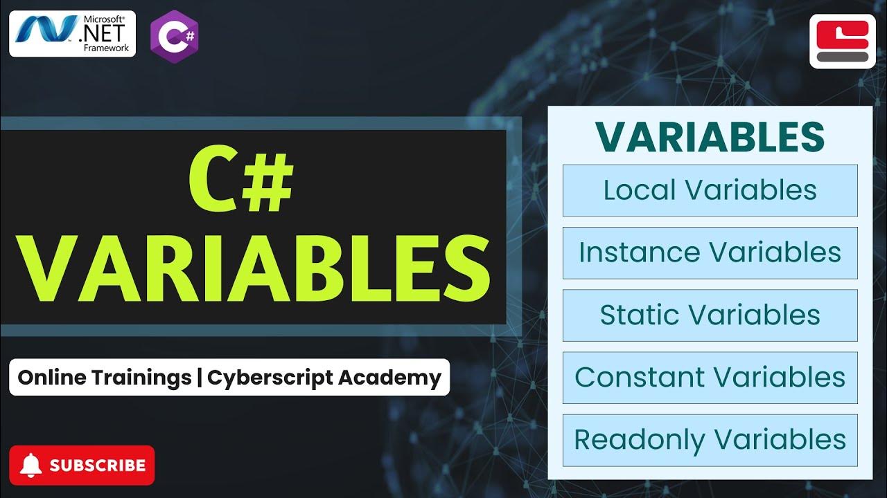 Understanding Variable Types in C# | Local, Static, Instance, Const & Readonly Explained - YouTube