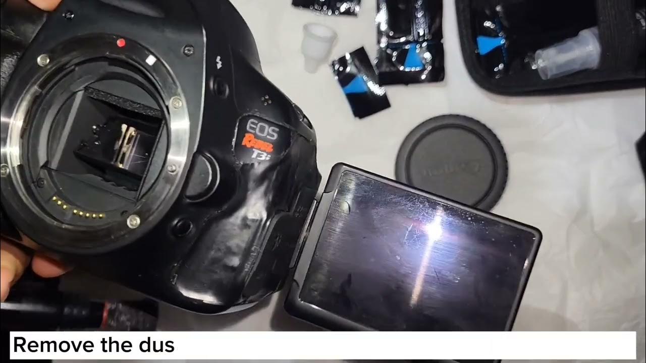 DSLR CANON( How to Clean Camera Sensor DIY) Eos 600D - YouTube