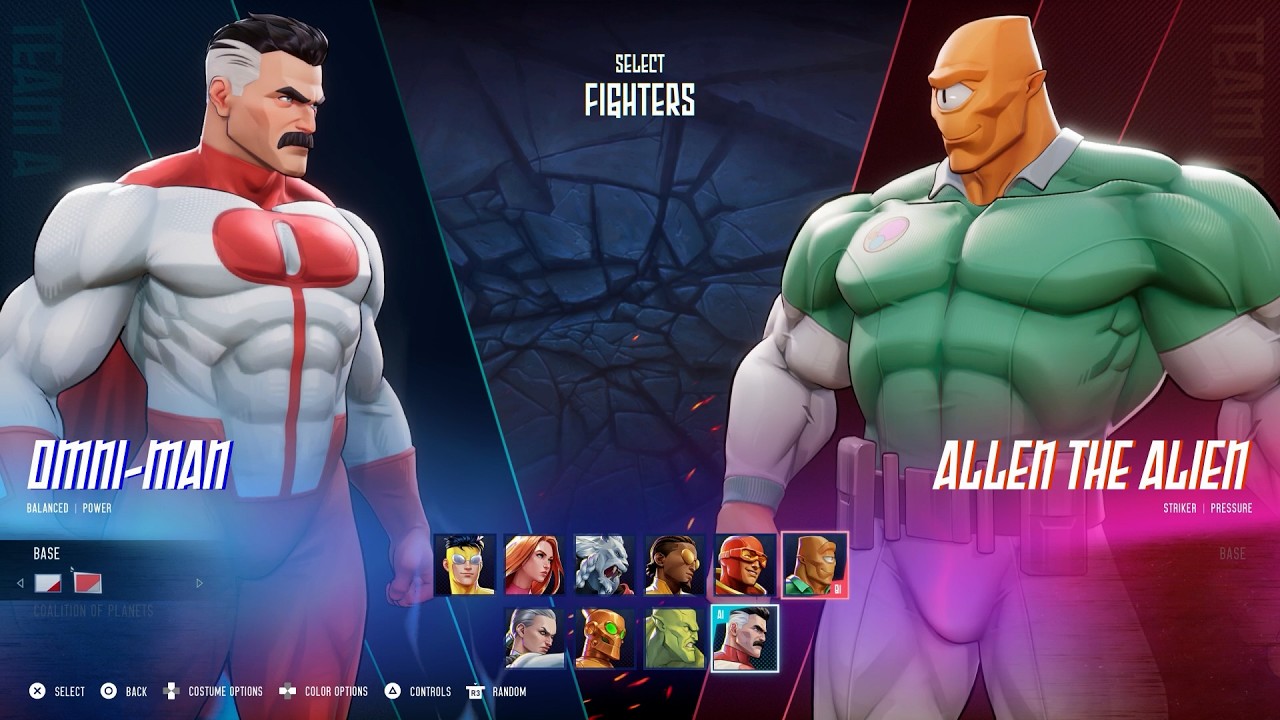 Invincible VS - All Characters & Stages Selection Screen (Open Beta ...