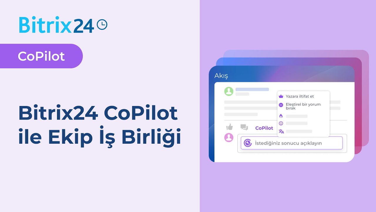 Bitrix24 CoPilot ile Ekip İş Birliği - YouTube