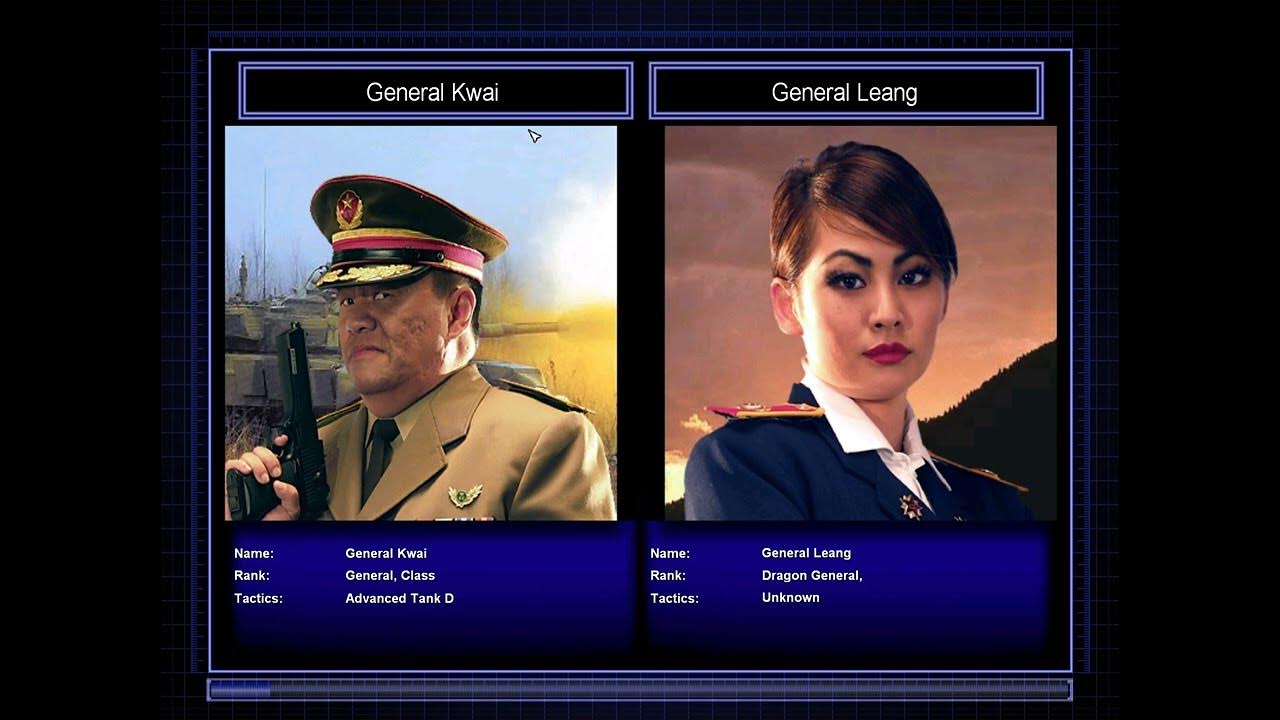 Command & Conquer Generals Zero hours Challenge Tanks VS General Leang attempt 2 - YouTube
