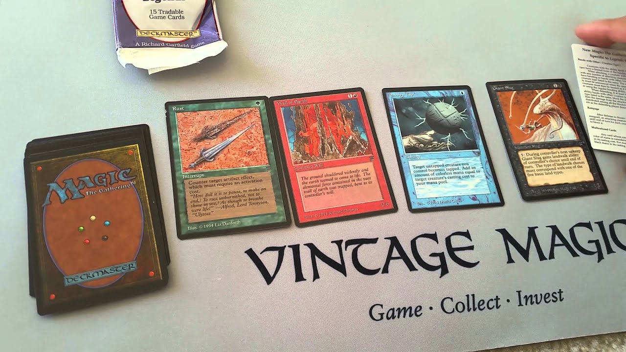 Vintage Magic | MTG Magic Legends Booster Pack Opening - YouTube
