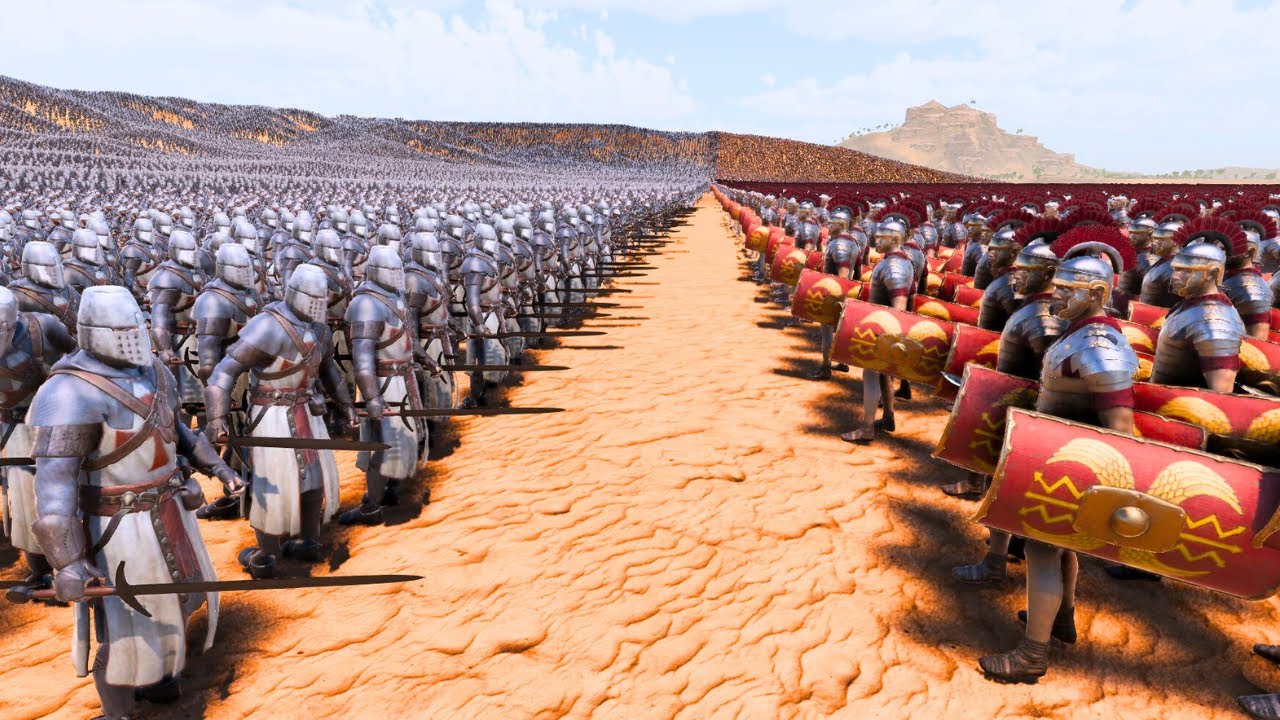 11th Century Templar Knights VS 1,000,000 Roman Legionnaires | Ultimate ...
