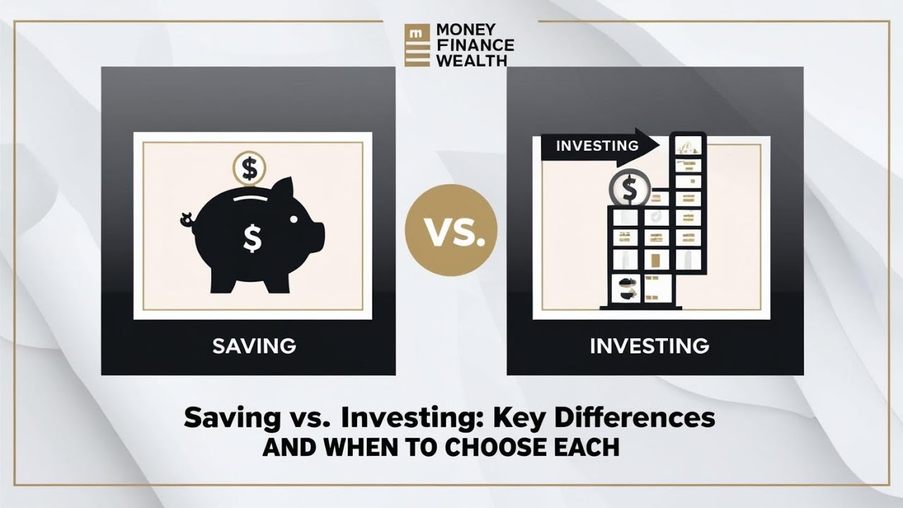 Saving vs. Investing: Key Differences and When to Choose Each - YouTube
