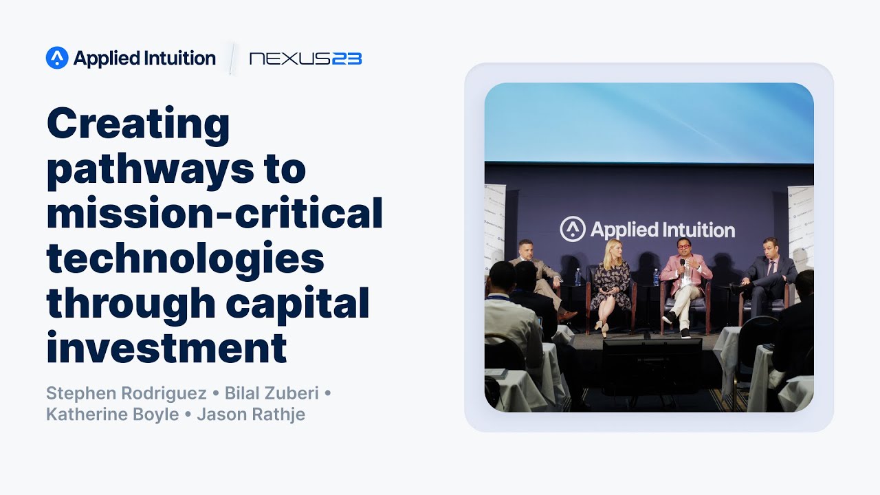 Creating pathways to mission critical technologies through capital ...