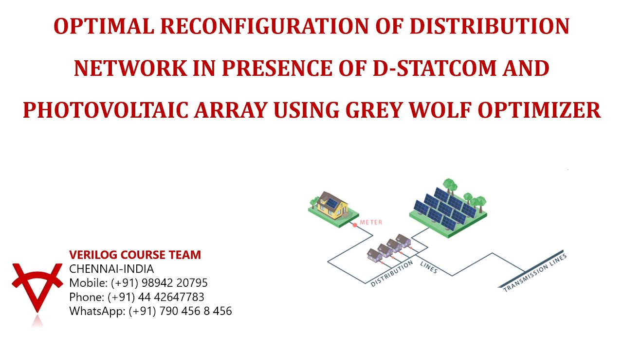 Optimal Reconfiguration Of Distribution Network In Presence Of D Statcom And Pv Grey Wolf