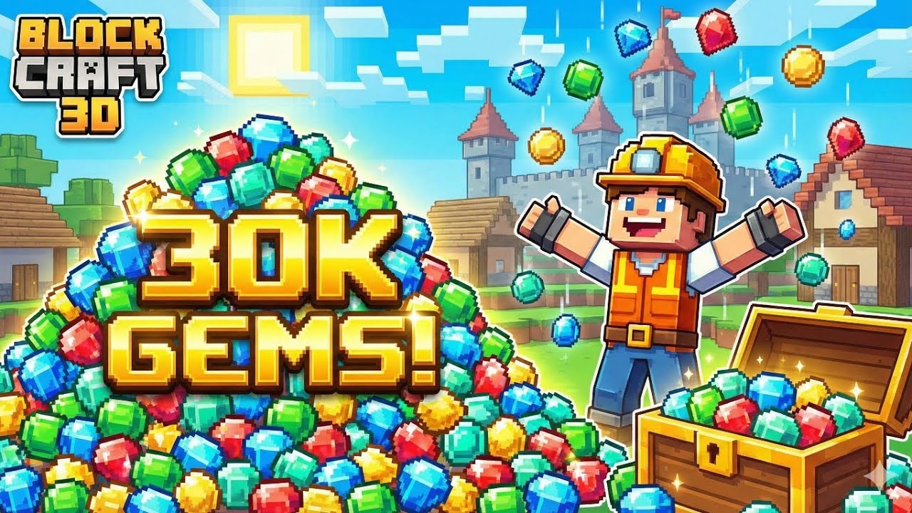 BLOCK CRAFT 3D Mobile Gameplay - 30K GEMS - - YouTube