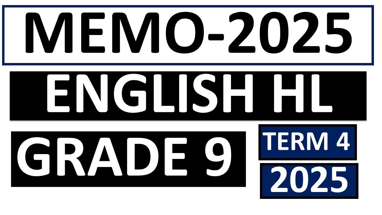 MEMO GRADE 9 ENGLISH HOME LANGUAGE TERM 4 GRADE 9 ENGLISH HOME L MEMO ...