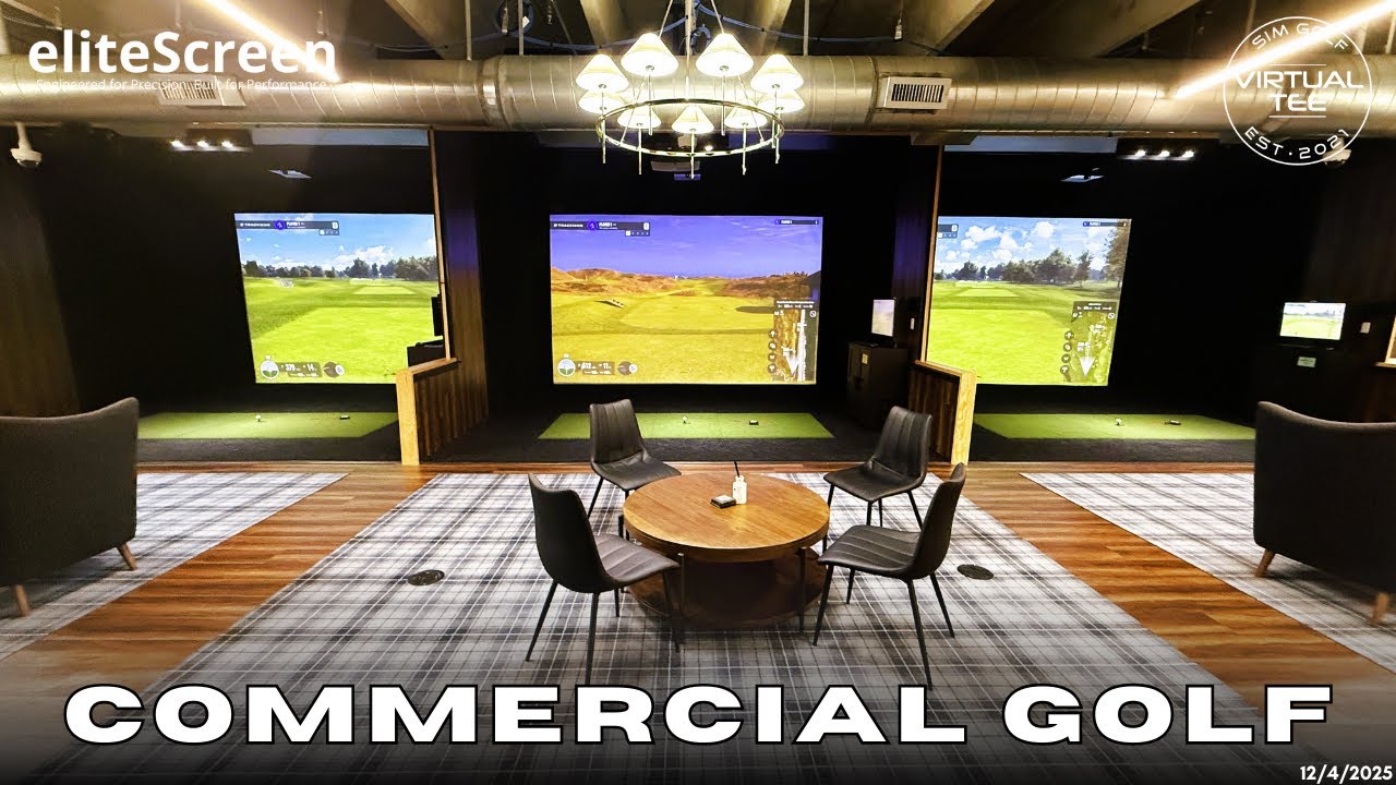 Commercial Indoor Golf Center Design & Installation - YouTube