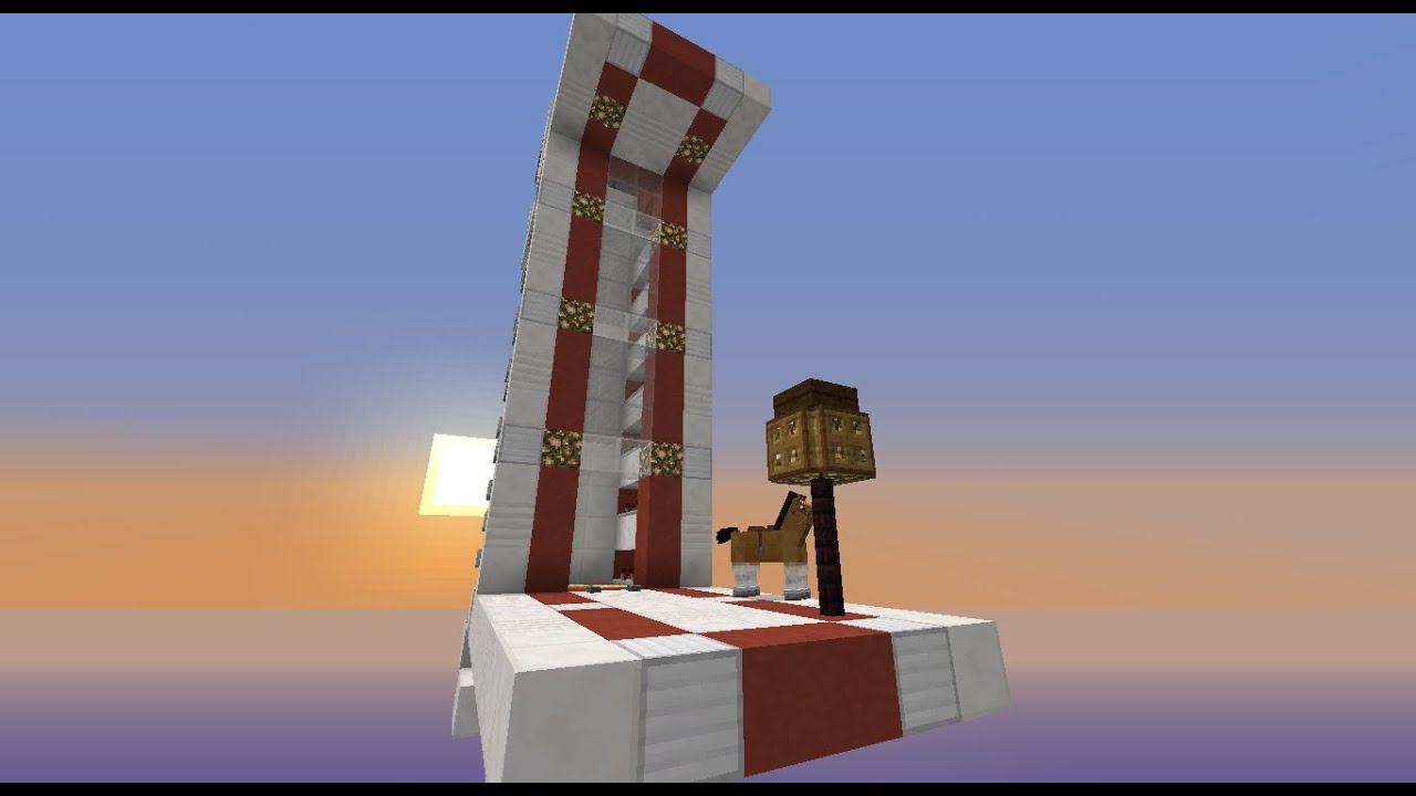 Smart Piston Worm Elevator: Cheap, Ugly & Unbreakable | Minecraft - YouTube